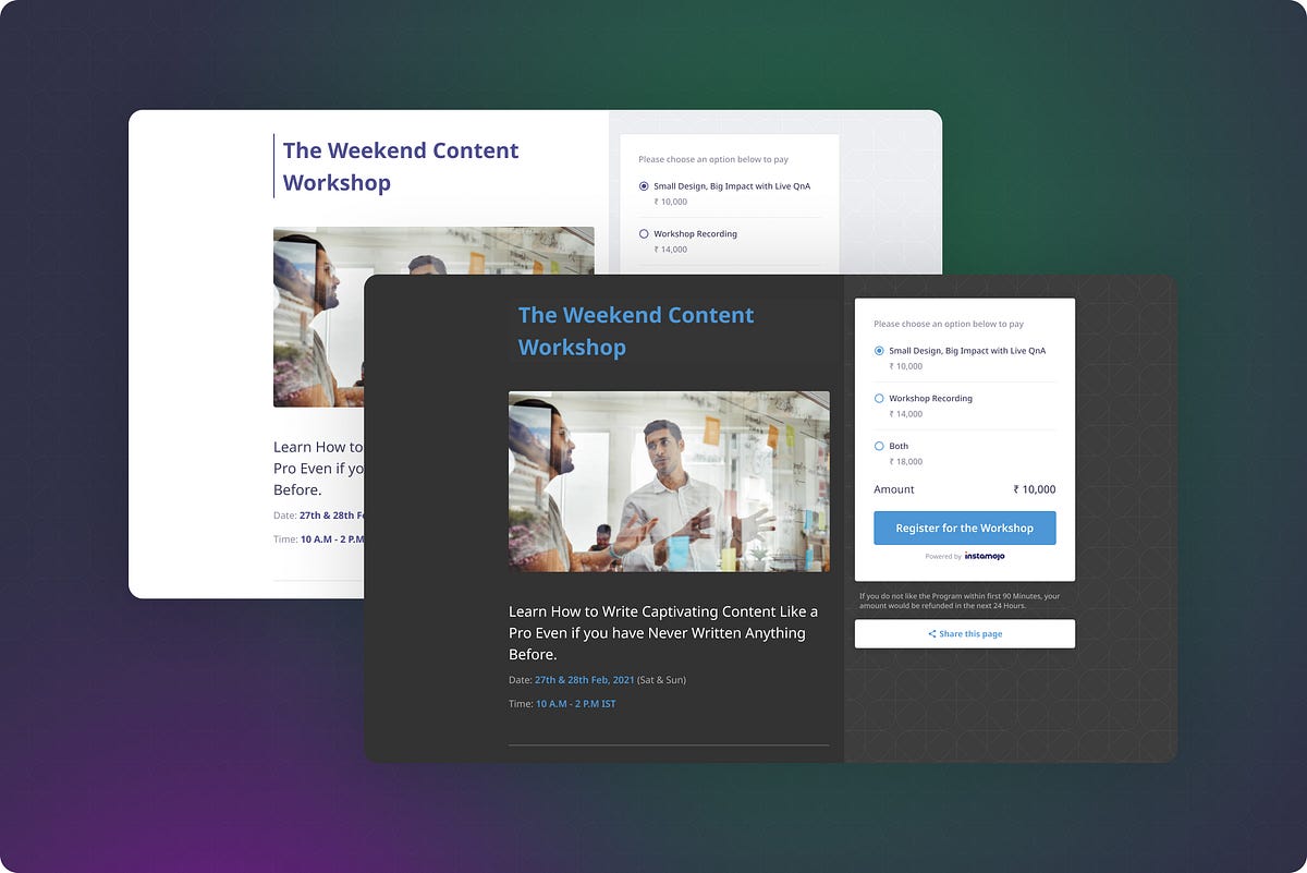 Instamojo Smart Pages — A landing page e-commerce solution for ...