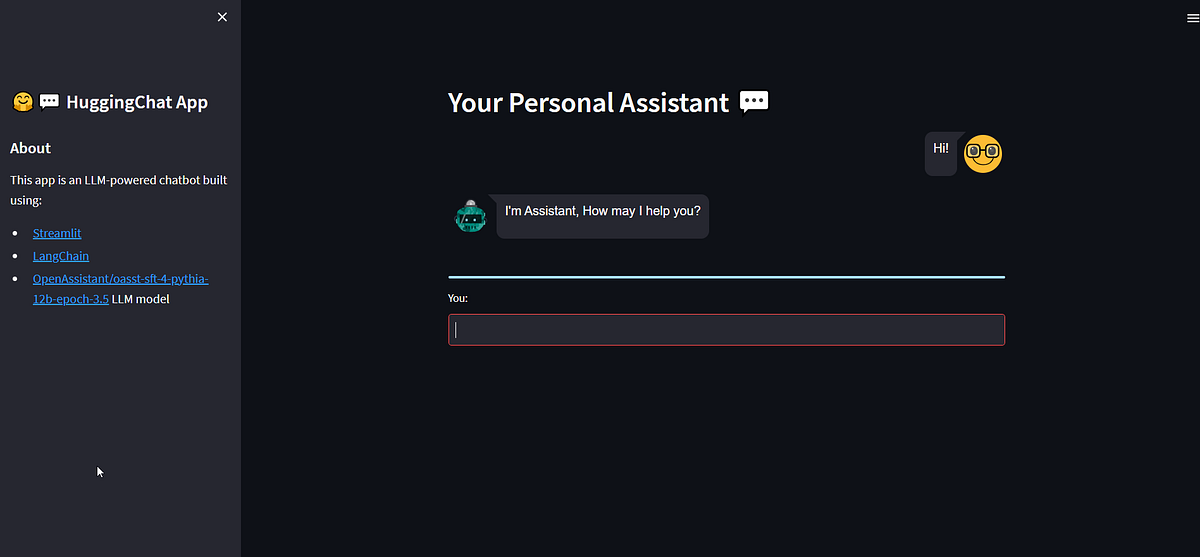 Building a Chat App with OpenAssistant API and Streamlit: A Comprehensive Guide | by Md Abdur ...
