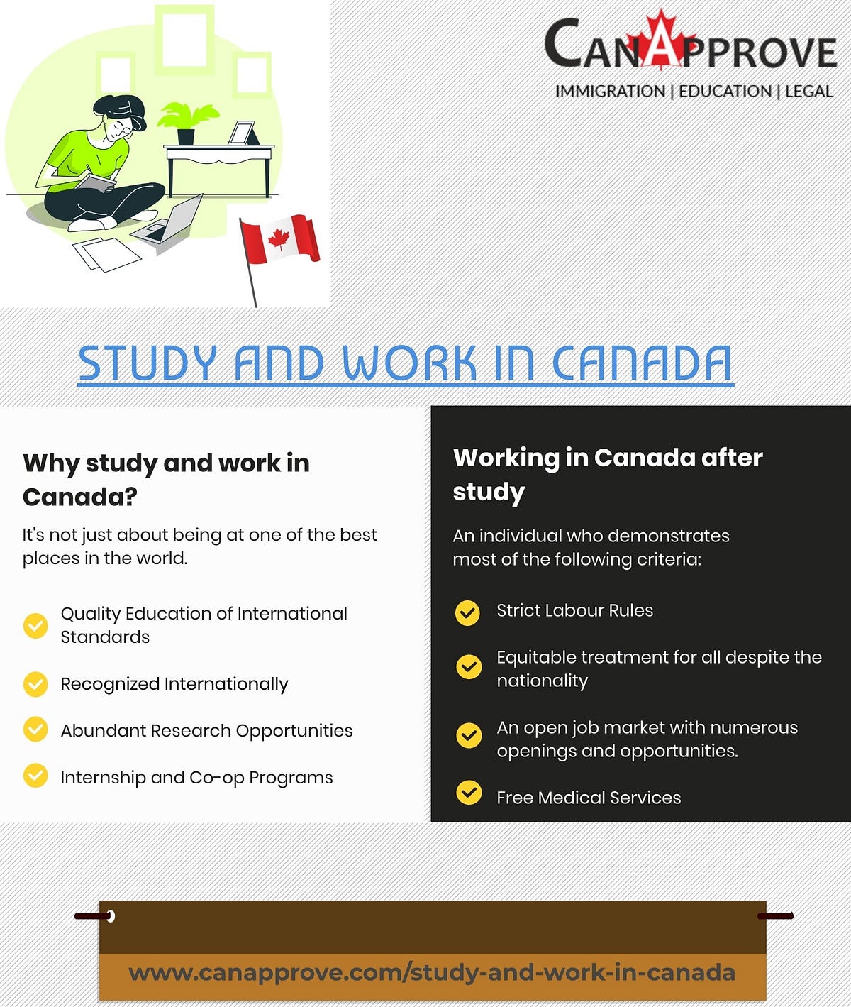 Study And Work In Canada. Canada is enriched with great… | by ...