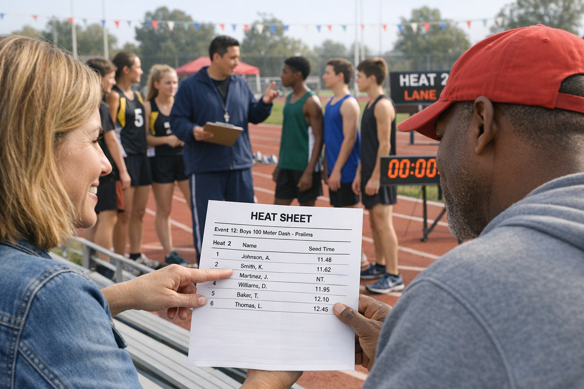 How Parents Can Read a Track Heat Sheet | by Steve Hadley | Medium