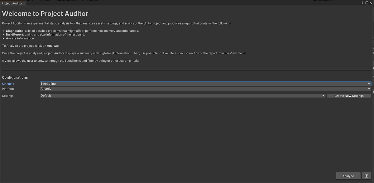 Unity — Project Auditor. Hello Everyone, | by Aleksandar Eri | Medium