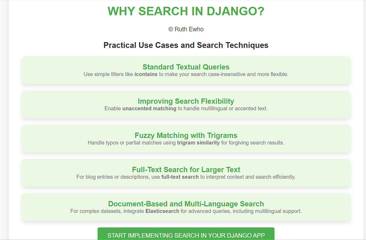 Mastering Search in Django | Medium