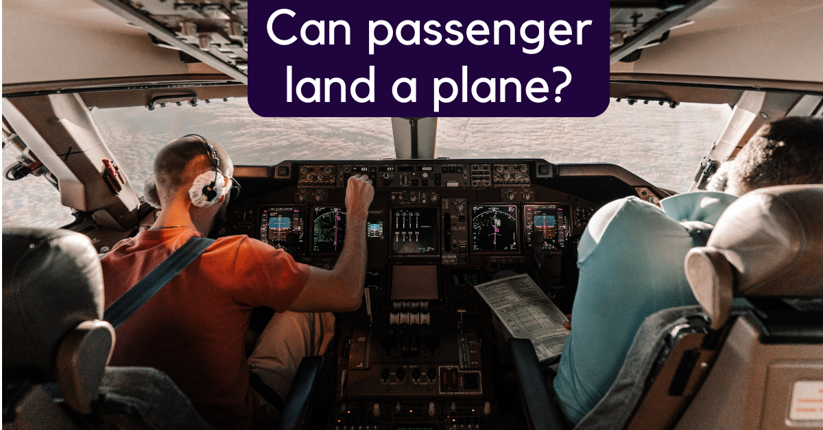 Can a passenger land a plane?. Imagine cruising at 35,000 feet when ...