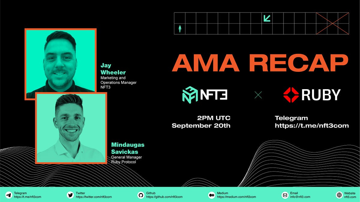 NFT3 AMA in Ruby Protocol Community: Recap | by Shashwat Eternal | Root Network | Medium