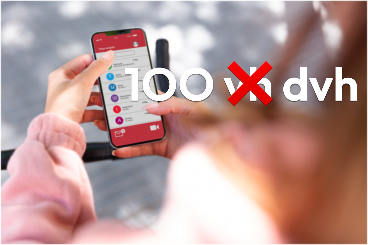 Fix Mobile Viewport 100vh Bug In One Line Of Css Dynamic Viewport Units In Action By