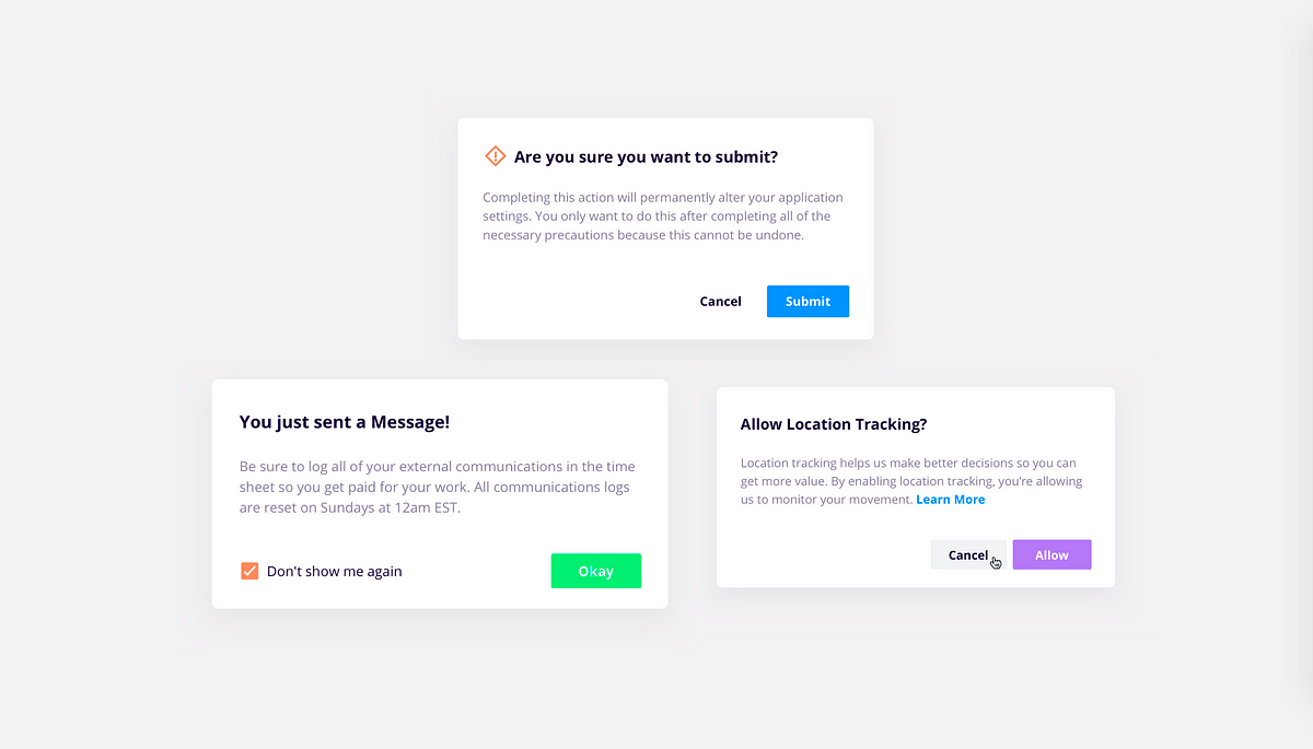 Design A Reusable System Modal The “are You Sure About That” Dialog… By Evan Tank Ux Power