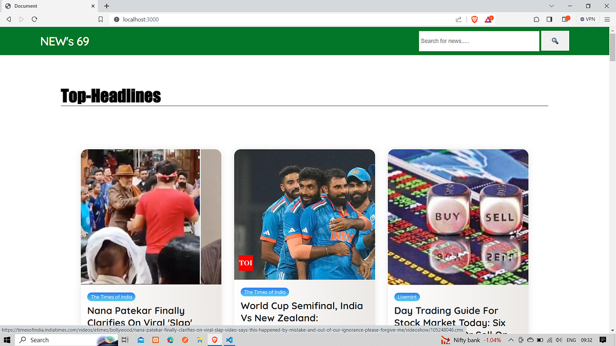 Simple News website/app using Node.js, Express, EJS and we’ll be also using some dependencies ...