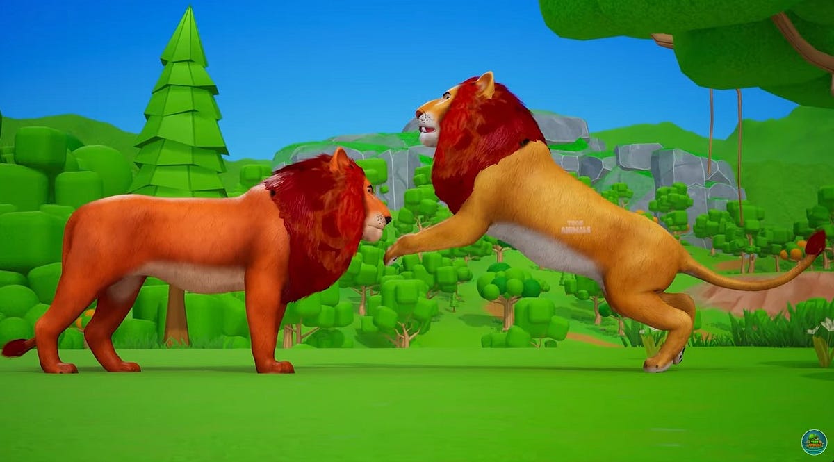 Lion King Saves Deer Fawn | Intense Angry Lions Battle | Wild Animal ...