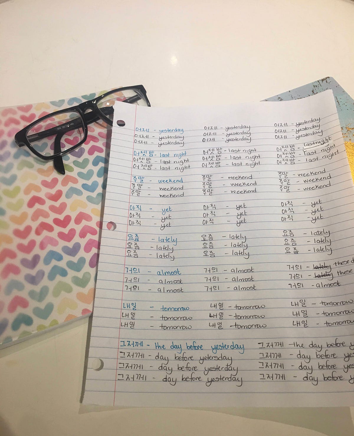 A Peek At My Korean Study Notes. When it comes to language learning I ...