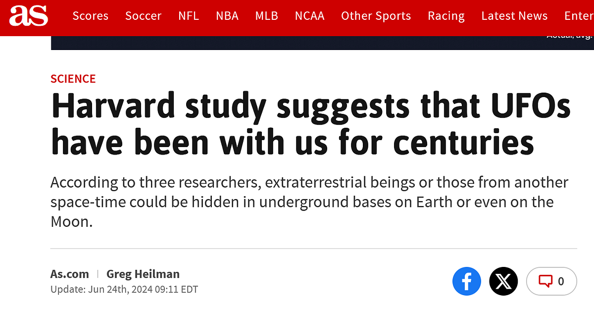 UFOs Have Been Here For Centuries, Harvard??? | by John Ege | Medium