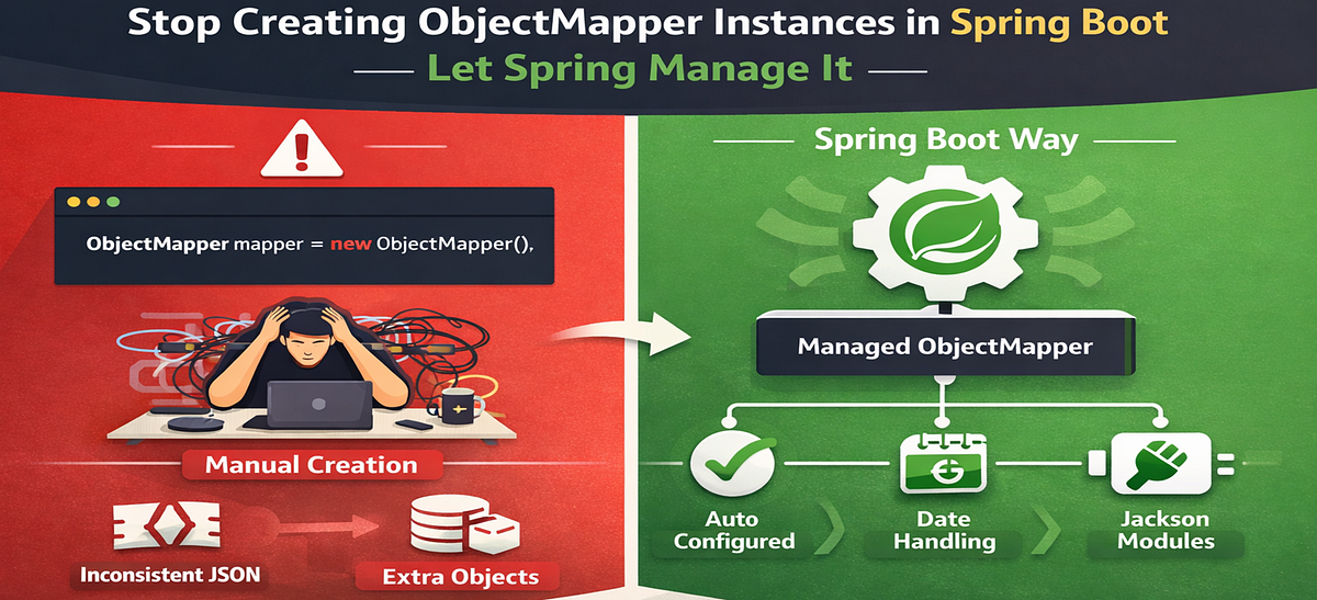 🚫 Stop Creating ObjectMapper Instances in Spring Boot — Let Spring ...