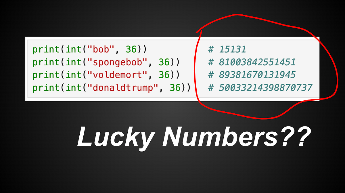 How To Find Your Lucky Number Using Python | by Liu Zuo Lin | Level Up Coding