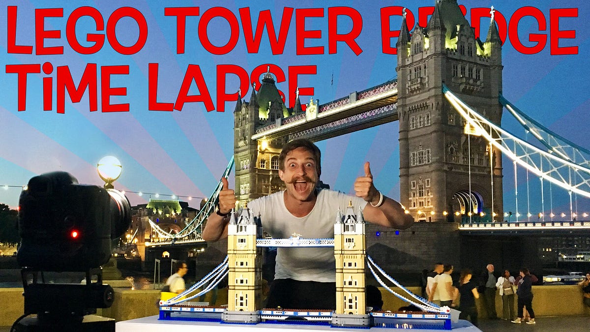 I spent 13.5hrs non-stop building the LEGO Tower Bridge in front of the ...