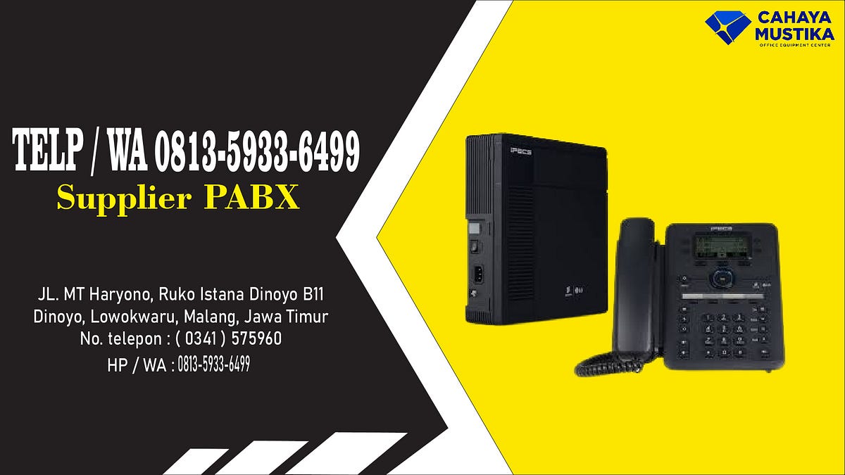TELP/WA 0813–4704–0465, Supplier PABX Telepon Malang | by ...