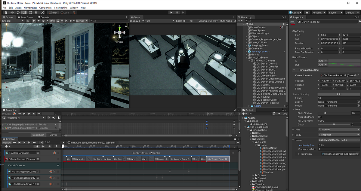 Cutscenes Complete! Lights, Raycast, Action! | by Dylan Murayama | Medium