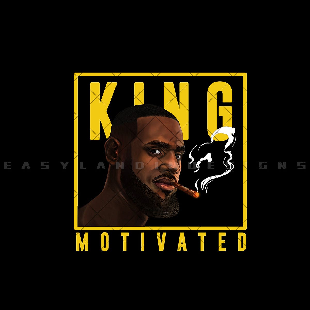LeBron James Cartoon PNG T-Shirt PNG for Sublimation - Neumann - Medium