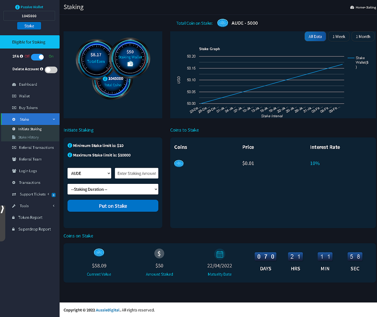 AUSSIE DIGITAL — Staking Program — Earn 10% Every 30 Days! | by Aussie ...