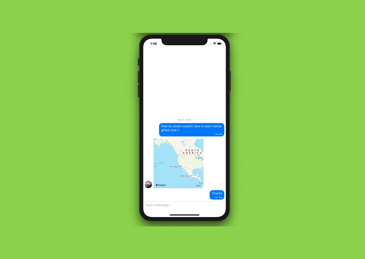 Creating Custom MapView Component in React Native Gifted Chat | by Yajana Rao | Medium