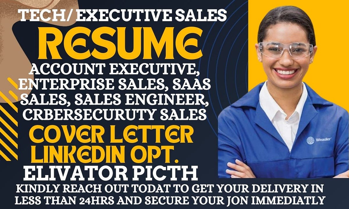 I will write targeted saas, vp, bdr, sdr, and customer service resume ...