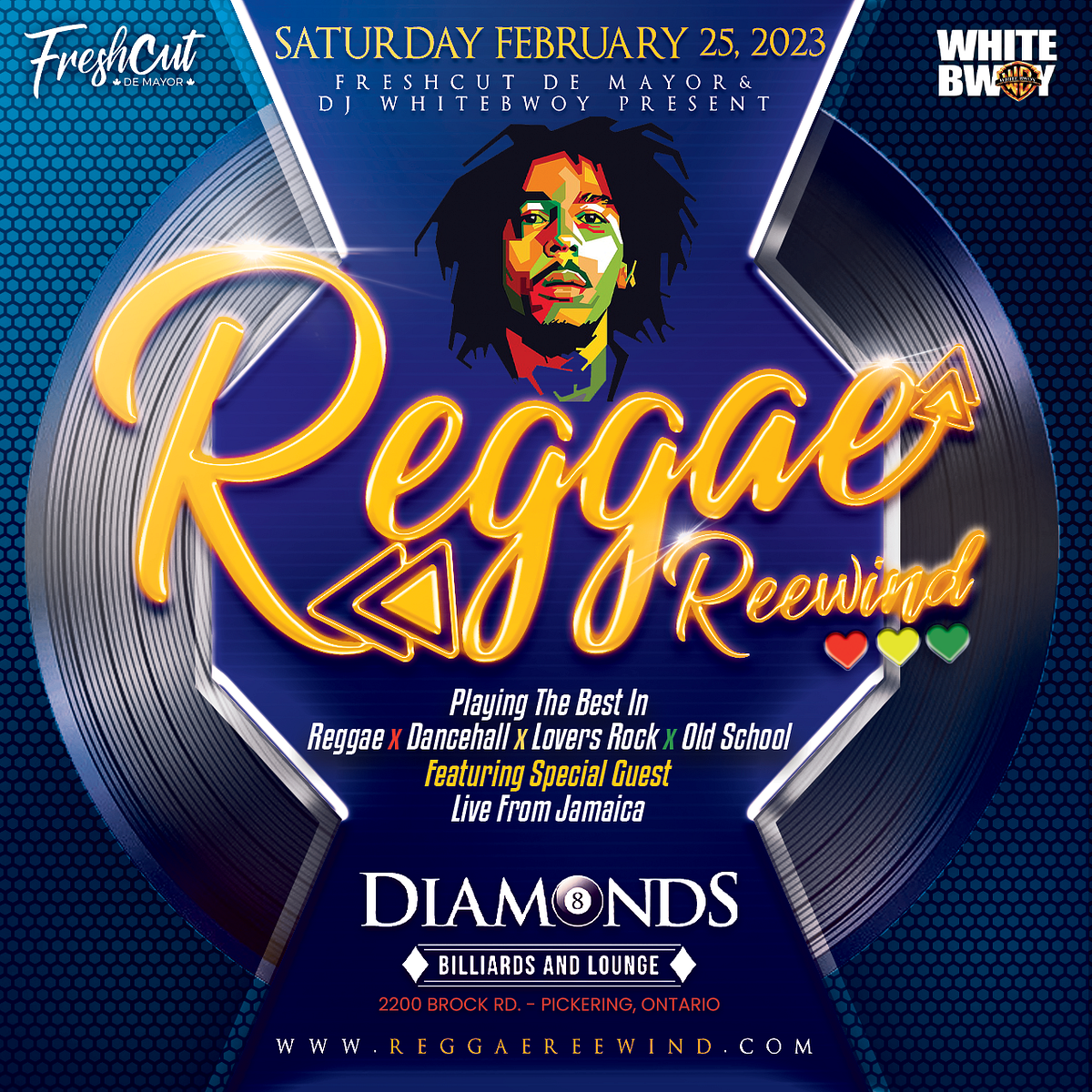 REGGAE REEWIND Inside DIAMONDS LOUNGE - Ticketgateway - Medium