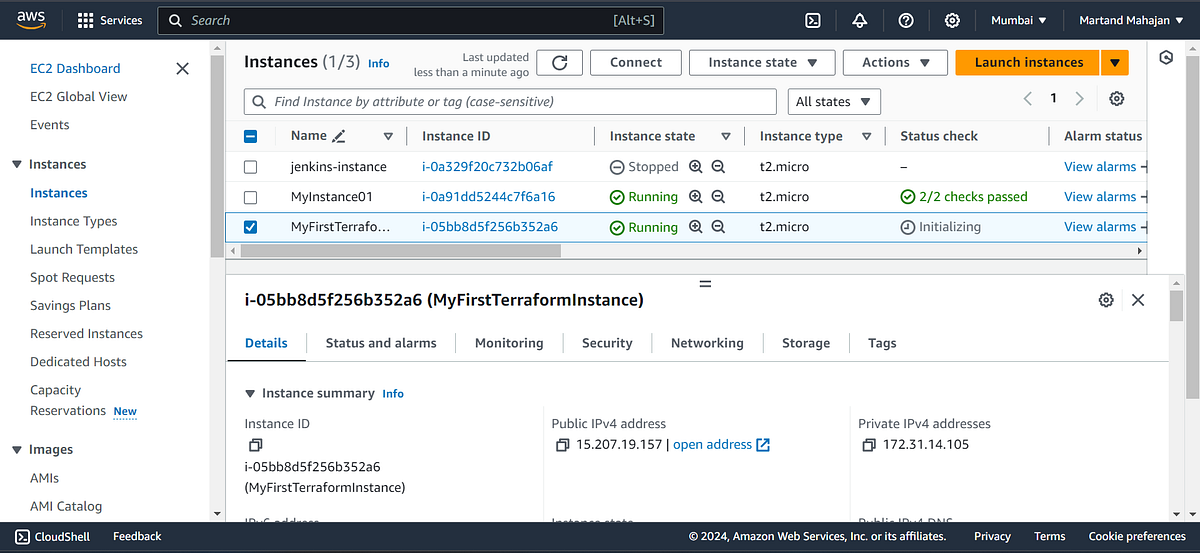 AWS- EC2 launch using Terraform. An “EC2 instance” (Elastic Compute… | by Martand Mahajan | Sep ...
