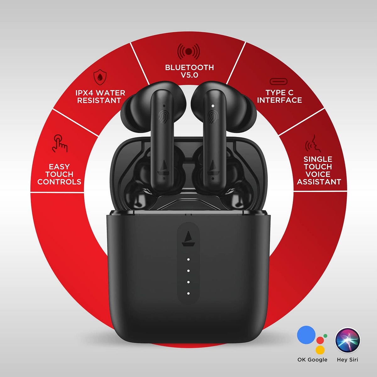 boAt Airdopes 141 True Wireless Earbuds with 42H Playtime, Beast™ Mode ...