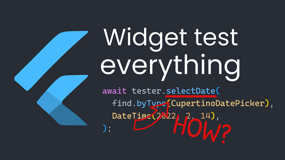 How to test every widget in Flutter? | by Bartosz Wiśniewski | Medium