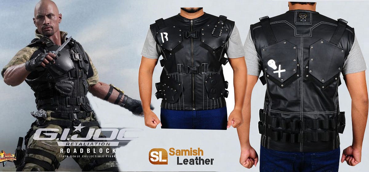 G I Joe Retaliation Dwayne Johnson Armor Vest | by samish leather | Medium