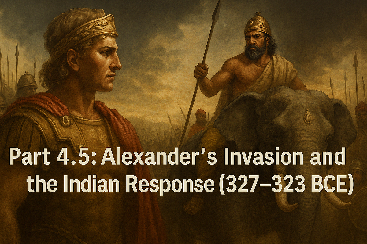 Part 4.5: Alexander’s Invasion and the Indian Response (327–323 BCE ...