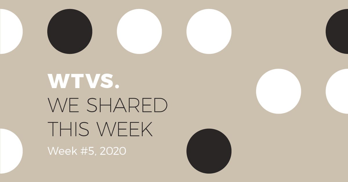 WTVS. We Shared This Week: #5. We share a pretty serious amount of ...