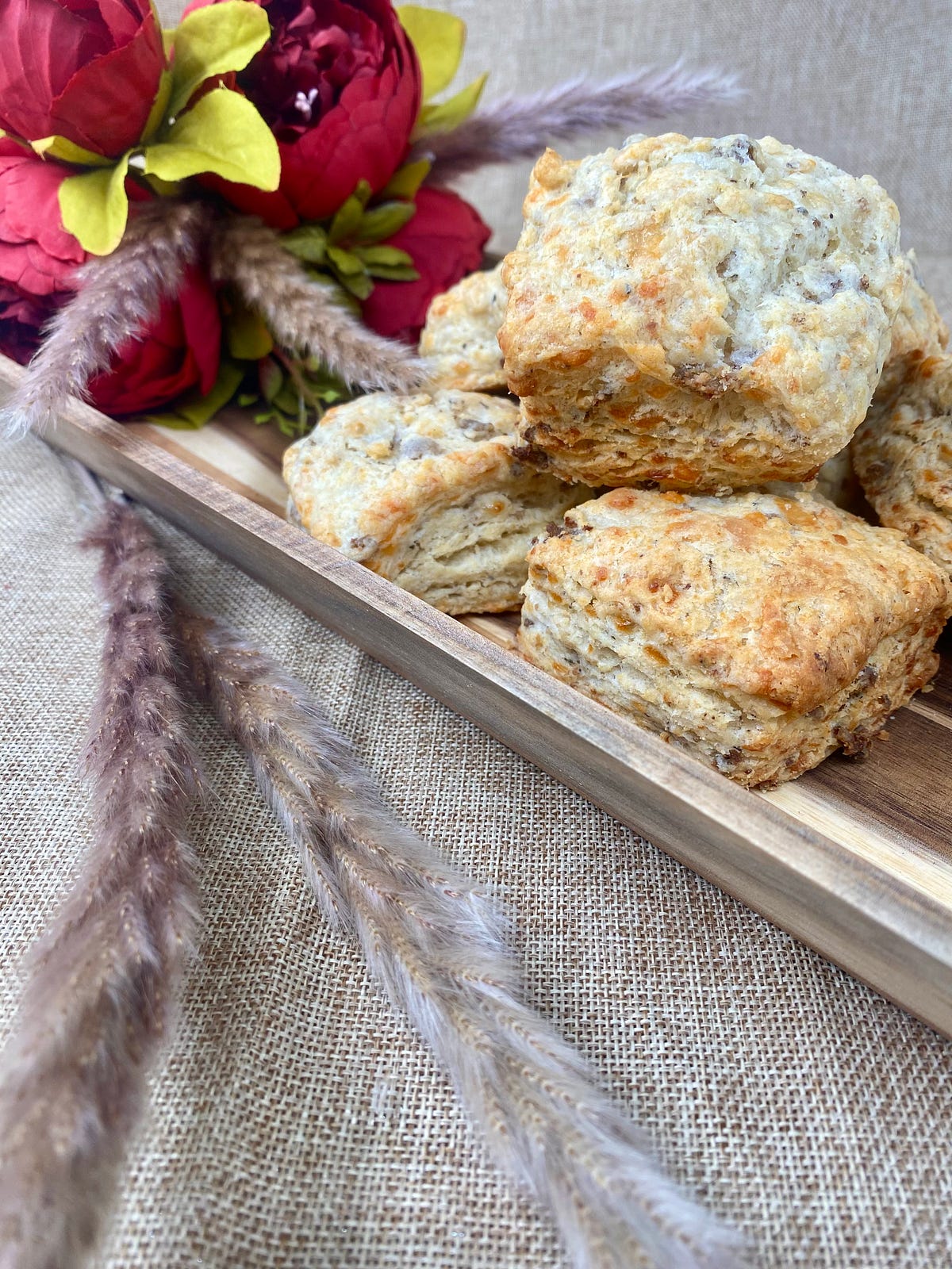 AGED CHEDDAR AND BEEF SCONES. Recipe Source: Binge & Bake | by Binge ...