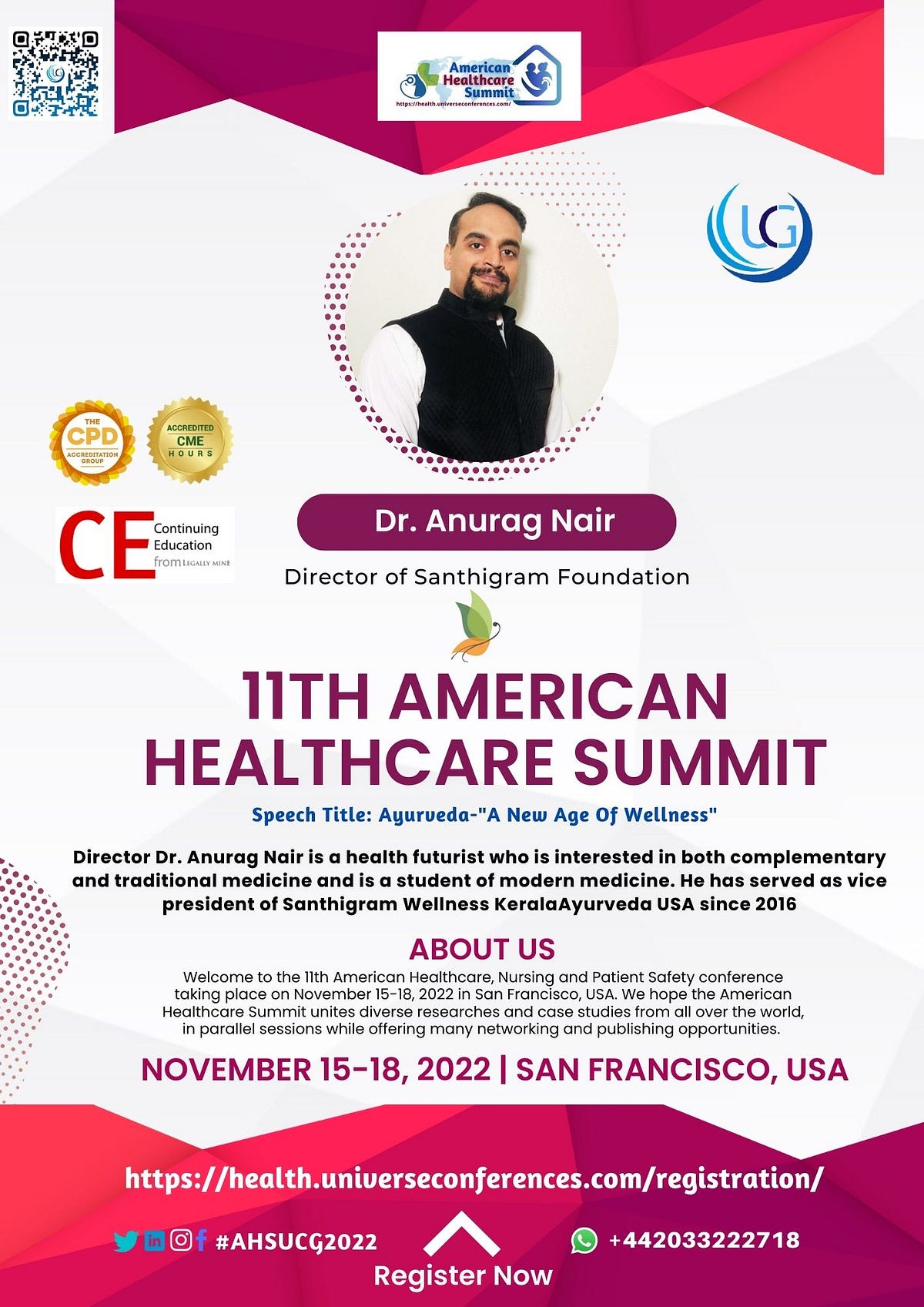 Learn more about a healthy lifestyle at the American Healthcare Summit ...