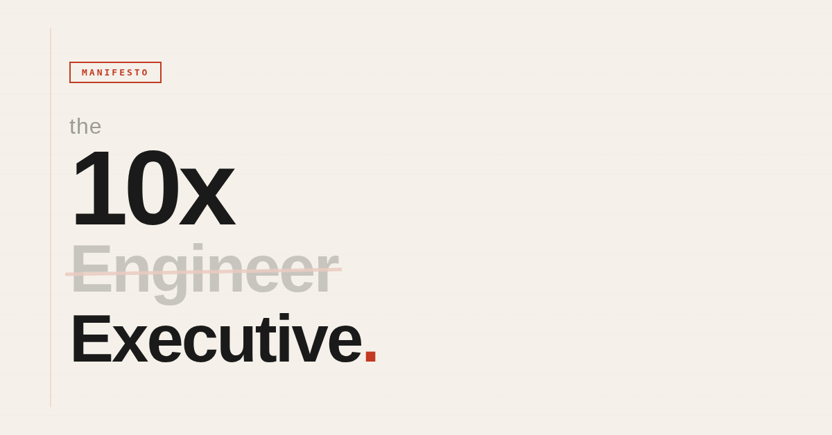 The AI Executive: A Manifesto. Why the 10x engineer gets all the… | by ...