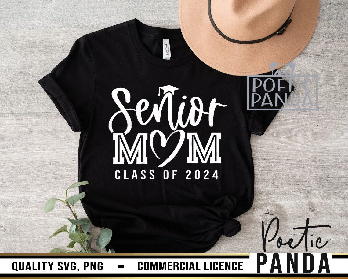Senior Mom SVG PNG, Graduation Svg, Senior Mom Svg, Senior Mom 2024 Svg ...