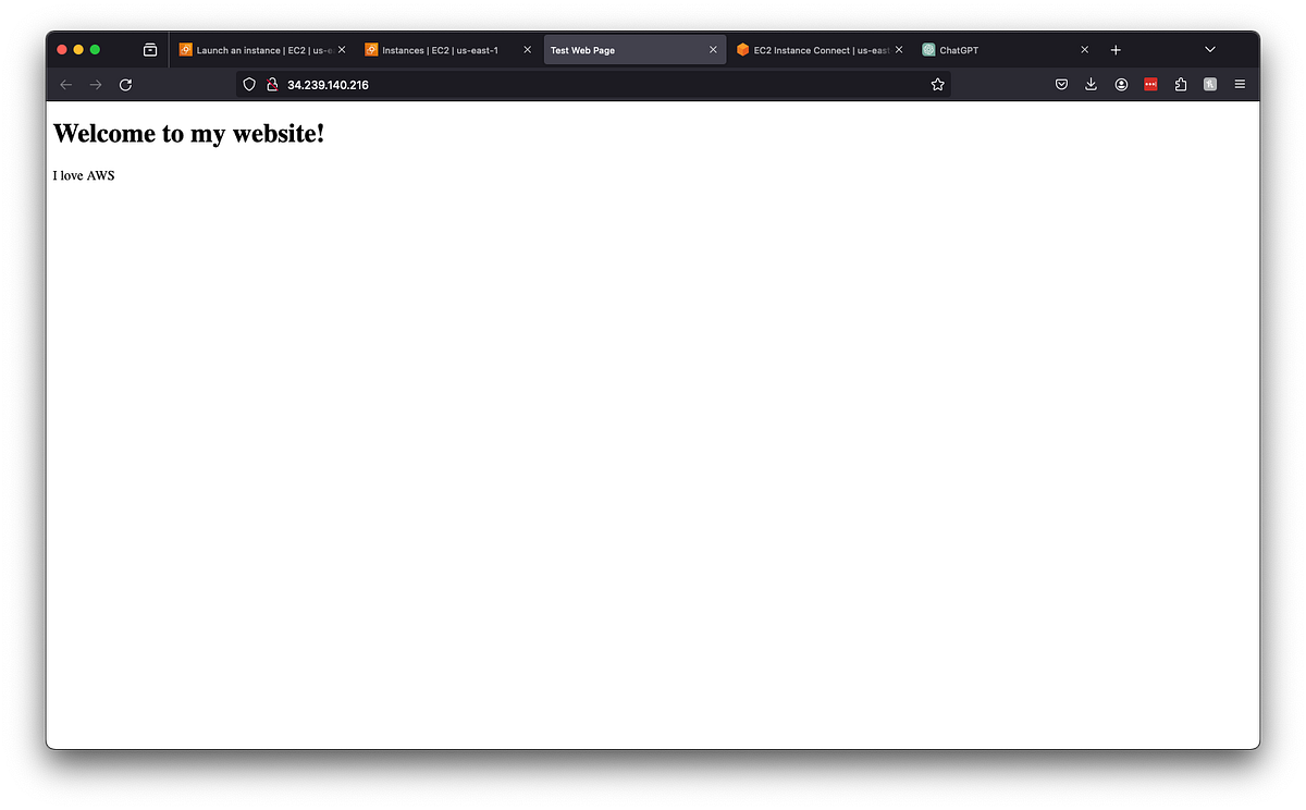 Launching a simple EC2 Instance with Apache Web Server — Part 1 | by Scott Burgholzer | Scott ...