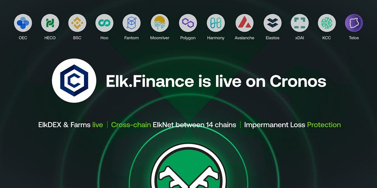 Elk Launches on Cronos Chain. Elk Finance (ELK) has integrated Cronos ...
