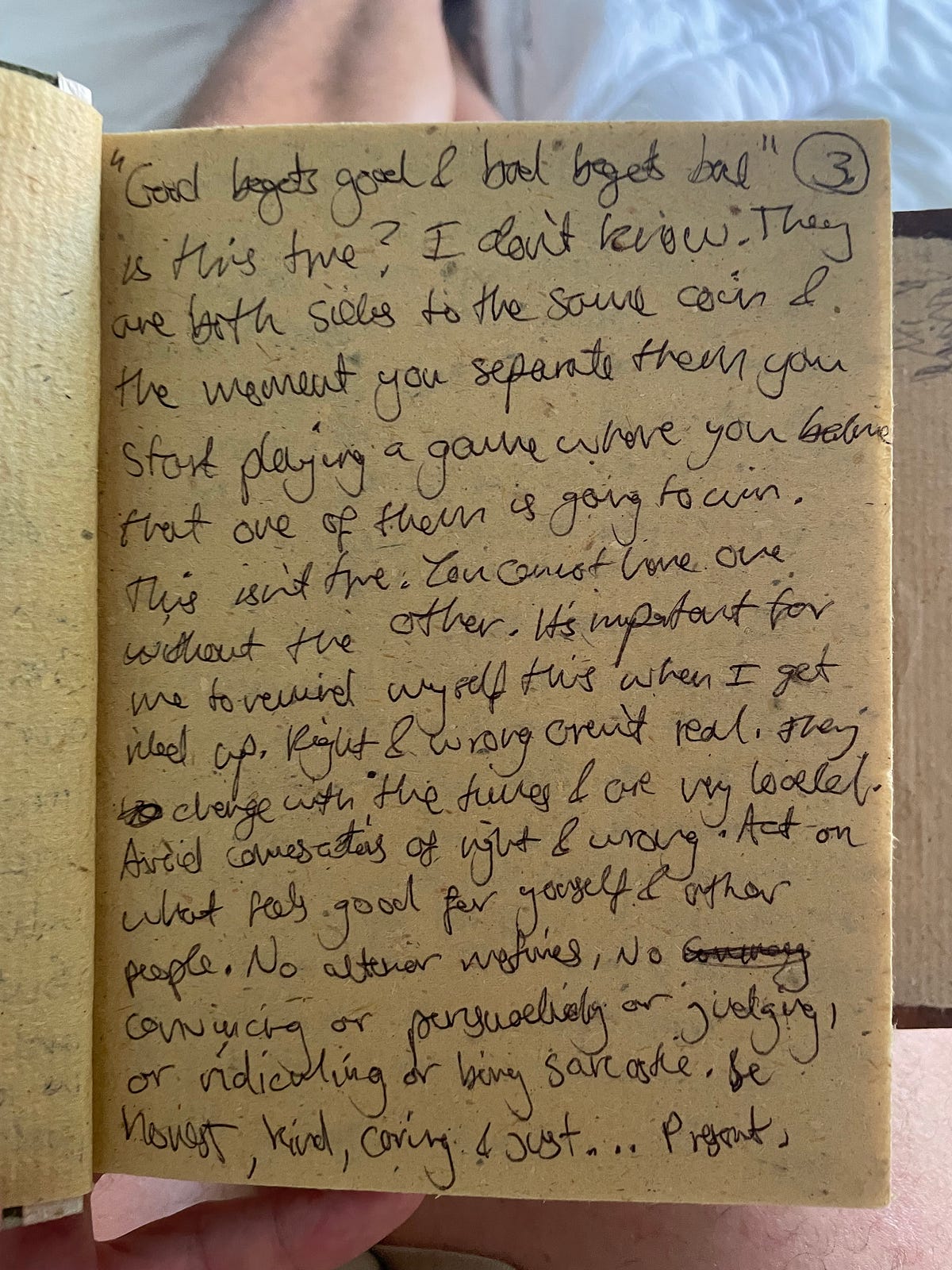 #3 — Does good beget good and bad beget bad? | by Anonymous Writings ...
