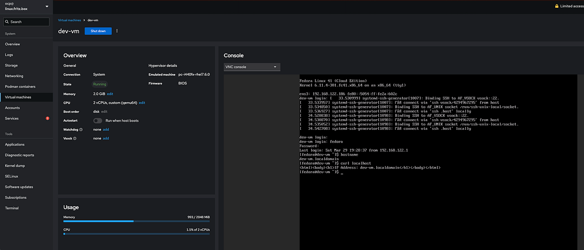 Provisioning a Fedora/RHEL VM with Terraform, Libvirt & Cloud-Init | by Shrishs | Medium