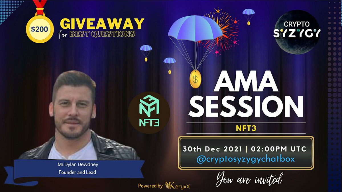 CRYPTO SYZYGY : AMA Session With NFT3 | by Crypto Syzygy | CRYPTO SYZYGY CHATBOX | Medium