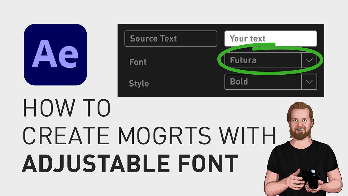 How to create “Mogrts” with adjustable font | by David Lindgren | Medium