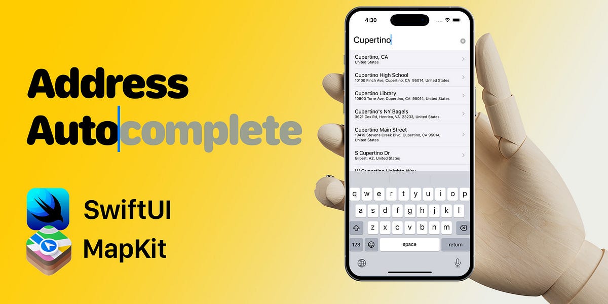 Implementing Address Autocomplete Using Swiftui And Mapkit By Max
