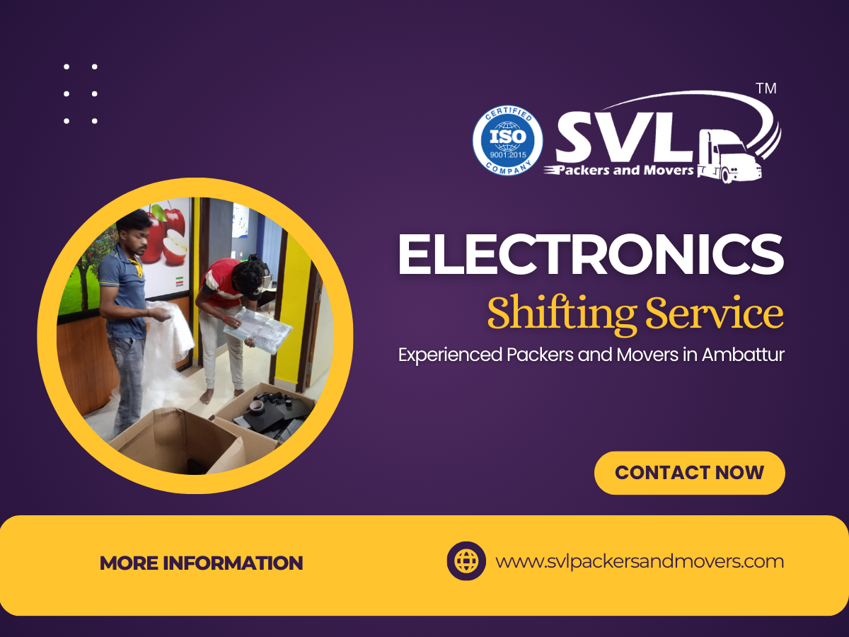 Electronics Shifting Service - Ramesh Karthik - Medium