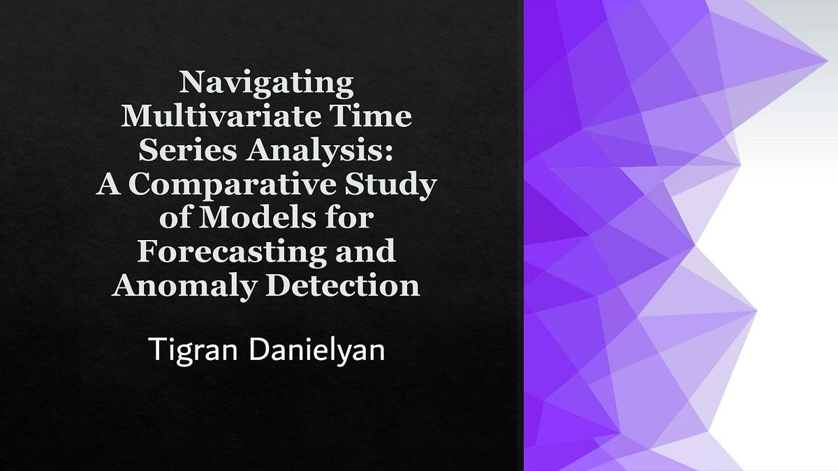 Navigating Multivariate Time Series Analysis: A Comparative Study of Models for Forecasting and ...