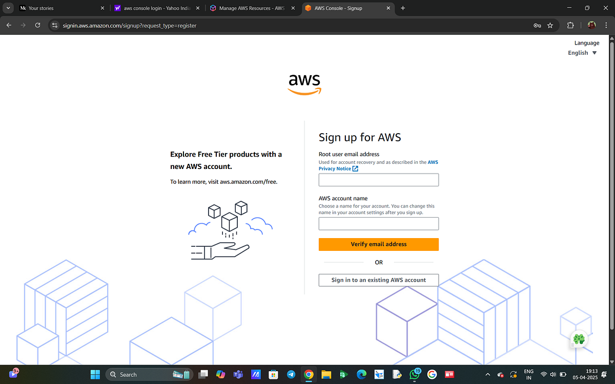 Getting Started with AWS Management Console | by Sanika G L | Apr, 2025 ...