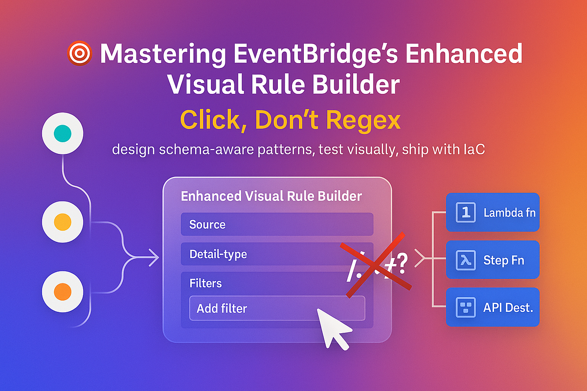🎯 Mastering EventBridge’s Enhanced Visual Rule Builder : Click, Don’t Regex | by Chaos To ...