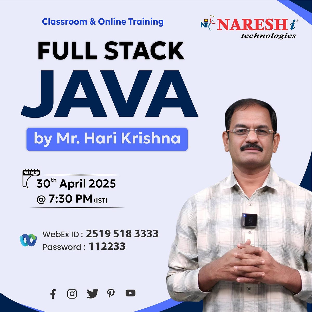 🚀 Free Master Training Opportunity: Core Java & Full Stack Java - Nareshitpraveen - Medium