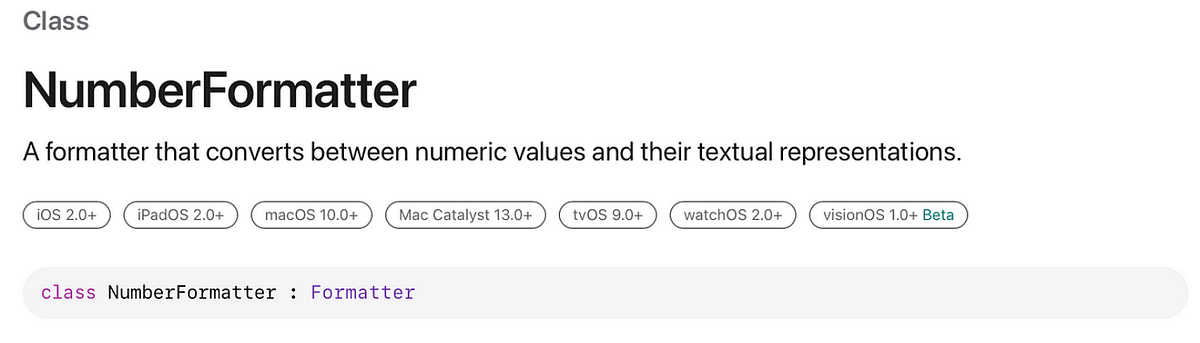 NumberFormatter. 안녕하세요 웨이커에서 iOS를 담당하고 있는 이기완입니다. | by 또르 | Medium