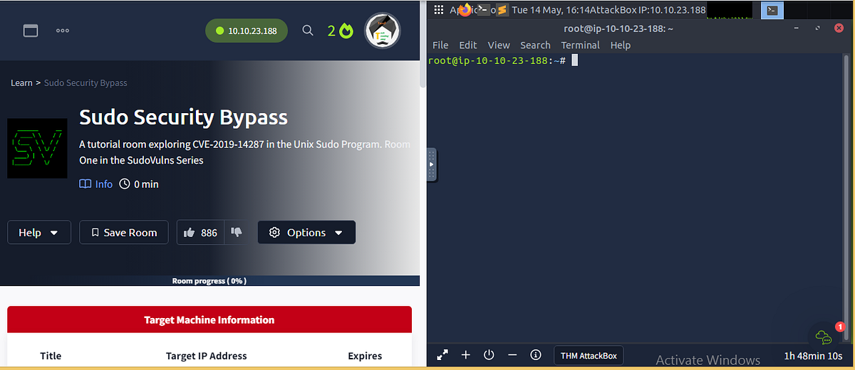 Sudo Buffer overflow Tryhackme. Kernal version exploit | by mrwhite18 | Medium