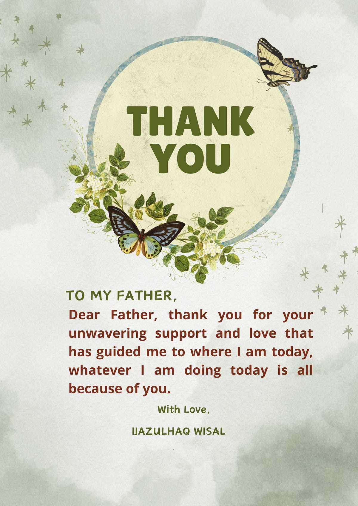 A Journey of Gratitude. A Heartfelt Thank You to My Father | by ...