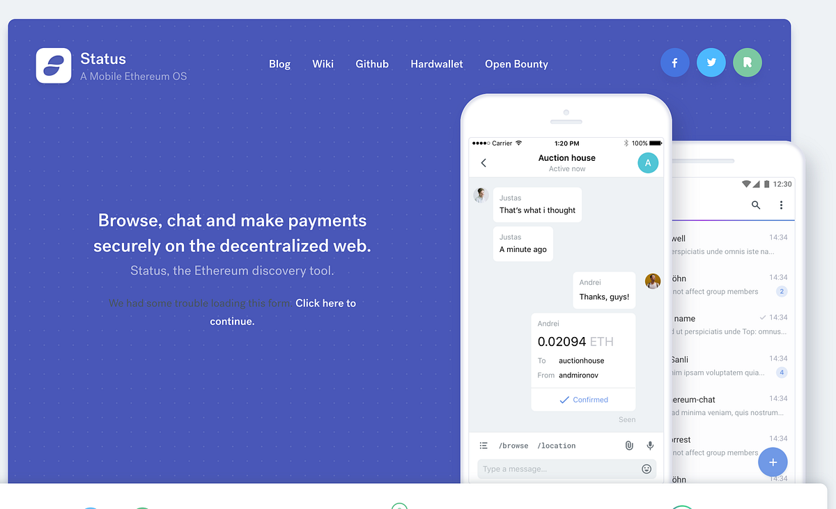 Status — crypto messenger and ecosystem | by Cryptotexty | Medium